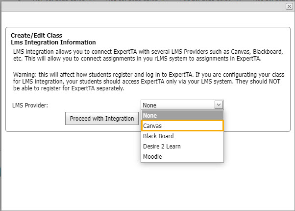 The Expert TA – LMS Integration – 2024